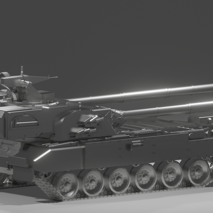 3D Printable Object 490 Topol with double 152mm turret by The Military ...