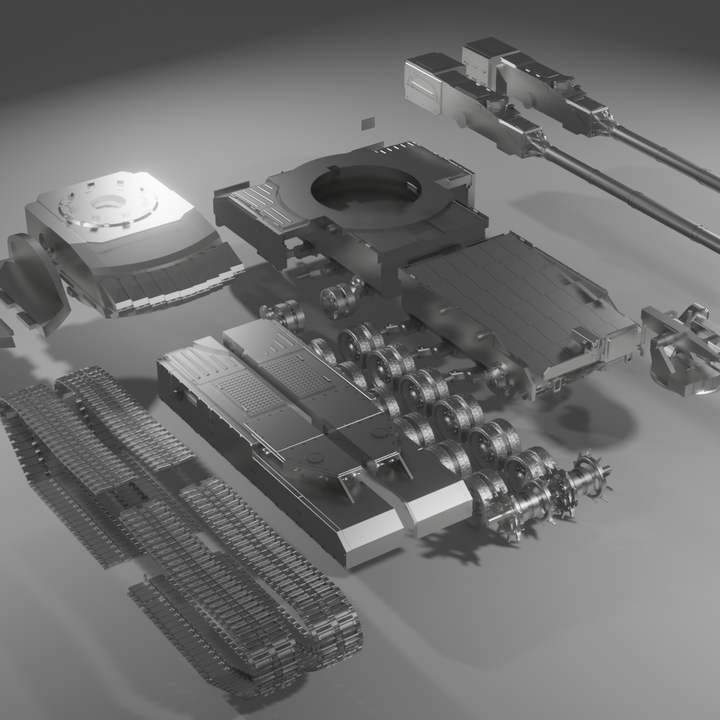 3D Printable Object 490 Topol with double 152mm turret by The Military ...