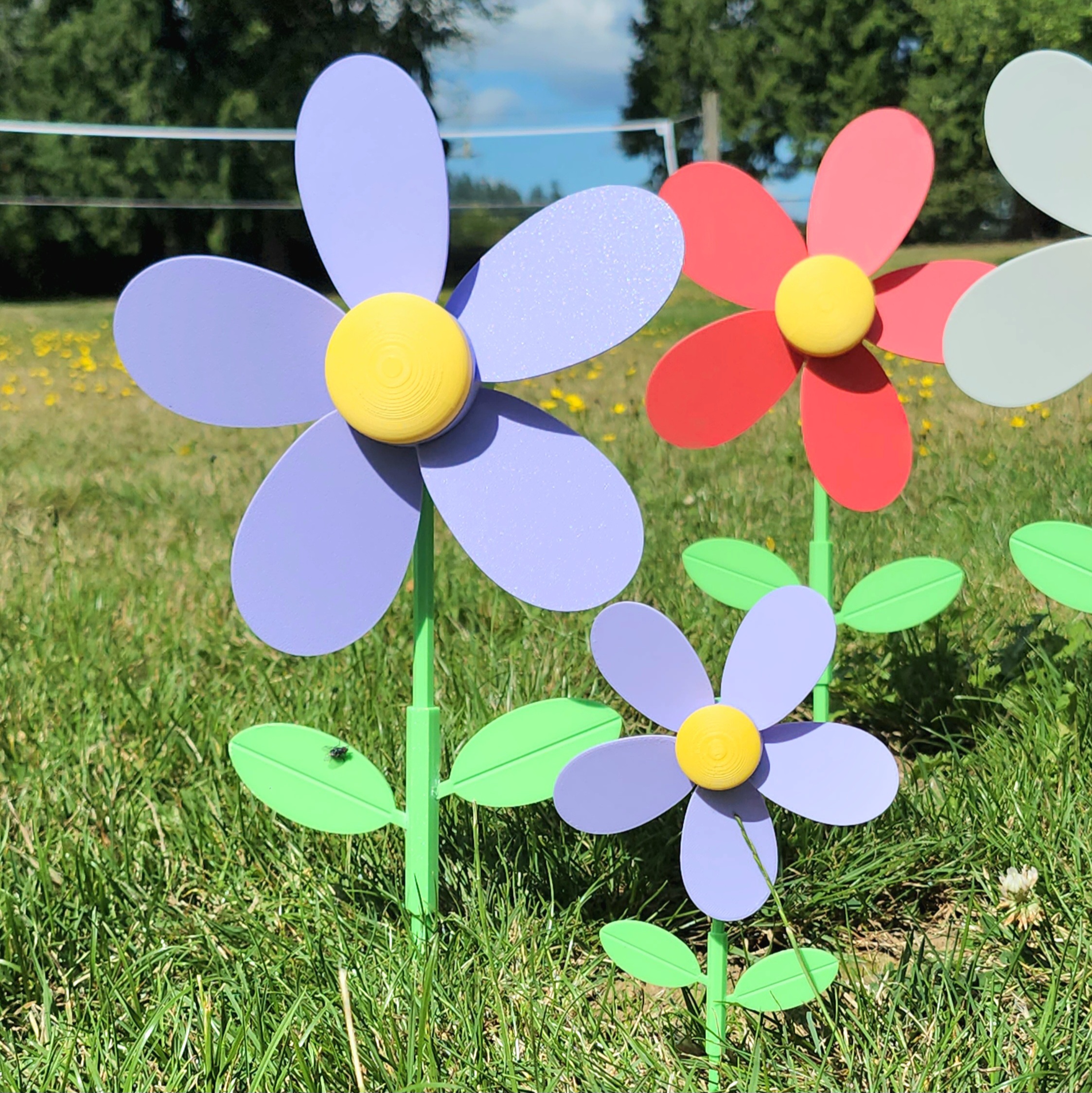 3D Printable Functional Flower Motif Pinwheel :: Modular Craft Kit by ...