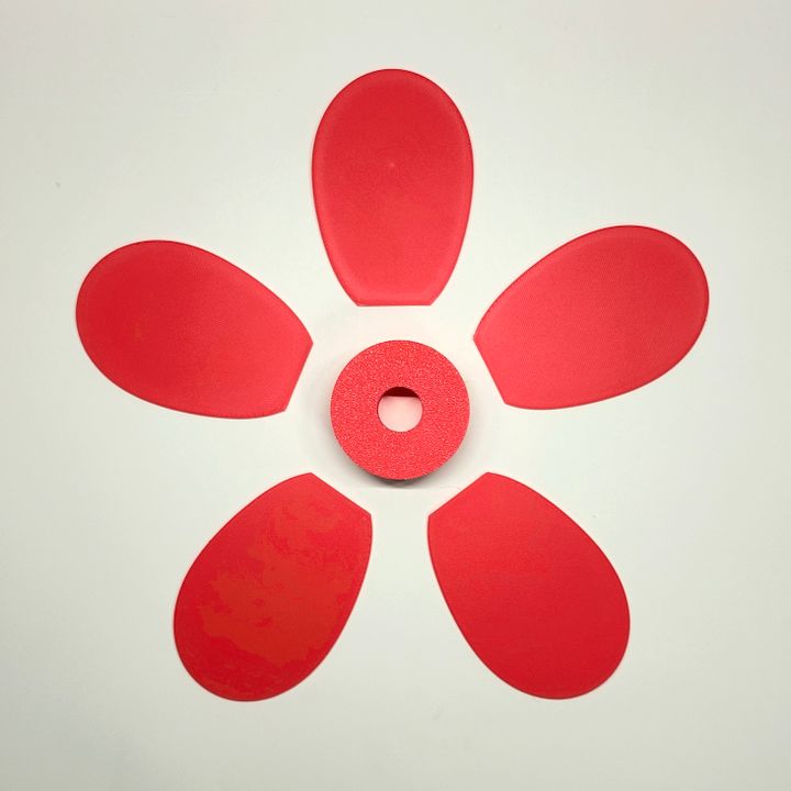 3D Printable Functional Flower Motif Pinwheel :: Modular Craft Kit by ...