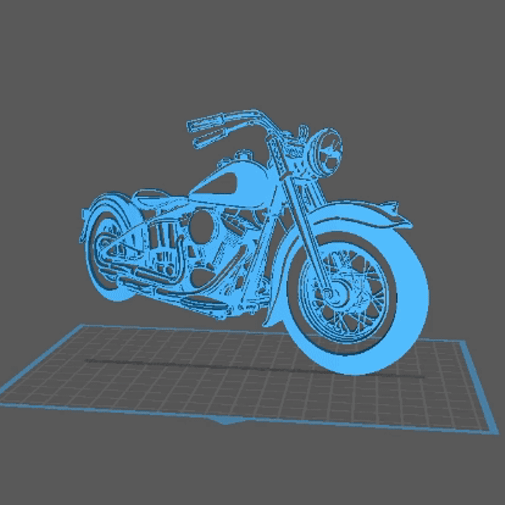 3D Printable Harley Davidson - Knucklehead by Paul Wust