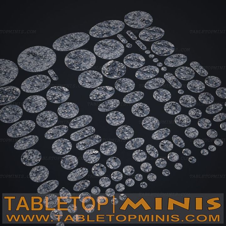 3D Printable Ancient Ruin Circular Toppers Bundle by TableTopMinis