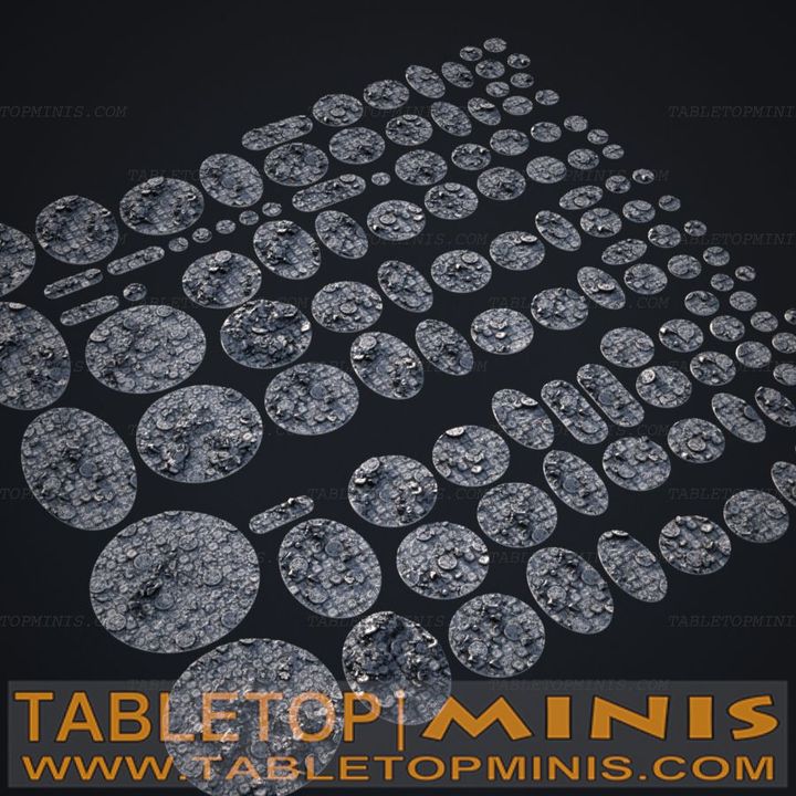 3D Printable Ancient Ruin Circular Toppers Bundle by TableTopMinis