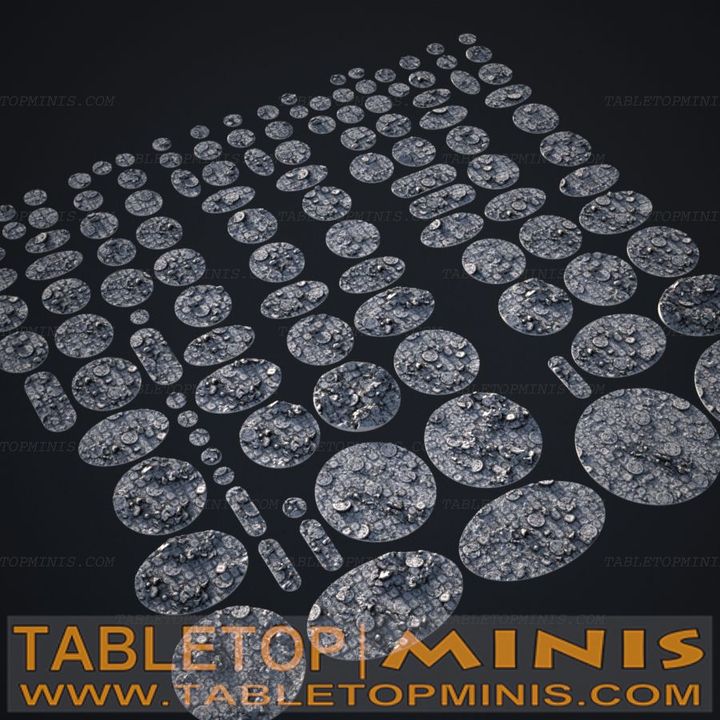 3D Printable Ancient Ruin Circular Toppers Bundle by TableTopMinis