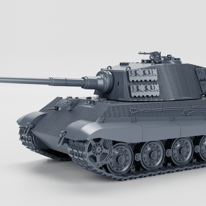 3D Printable Tiger II Ausf.B Zimmerit (Sd.Kfz.182, King Tiger) Henschel ...