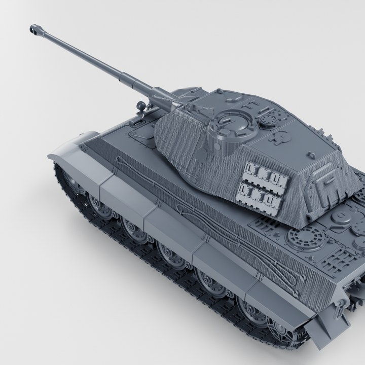 3D Printable Tiger II Ausf.B Zimmerit (Sd.Kfz.182, King Tiger) Henschel ...
