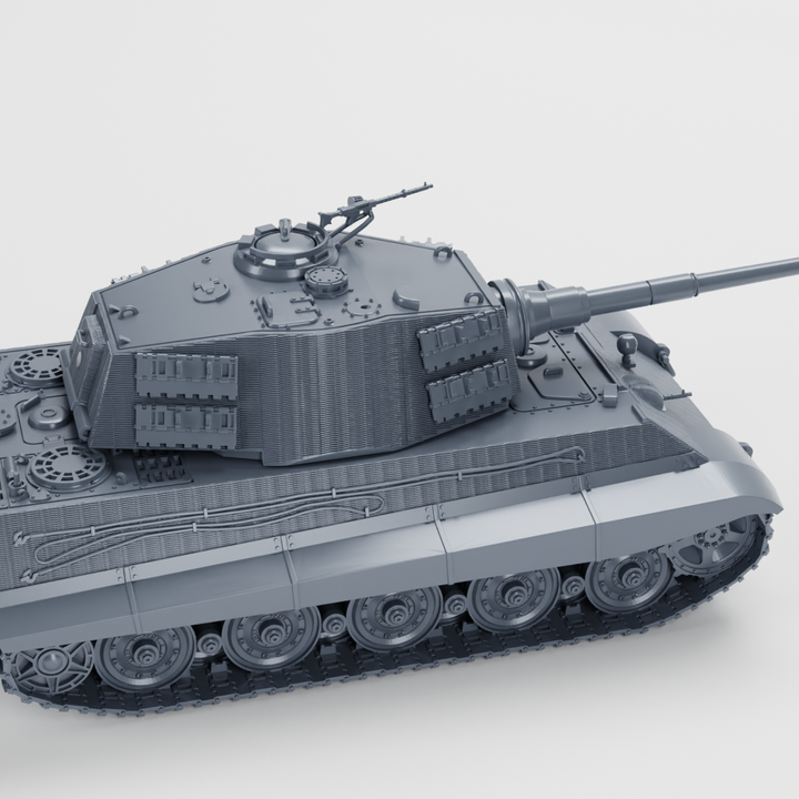 3D Printable Tiger II Ausf.B Zimmerit (Sd.Kfz.182, King Tiger) Henschel ...