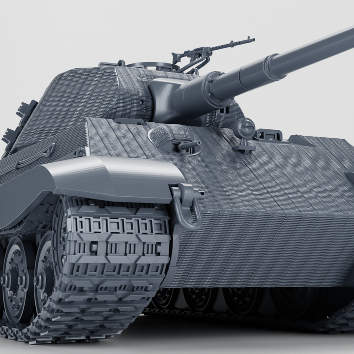 3D Printable Tiger II Ausf.B Zimmerit (Sd.Kfz.182, King Tiger) Henschel ...
