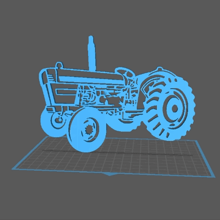 3D Printable Tractor - David Brown by Paul Wust
