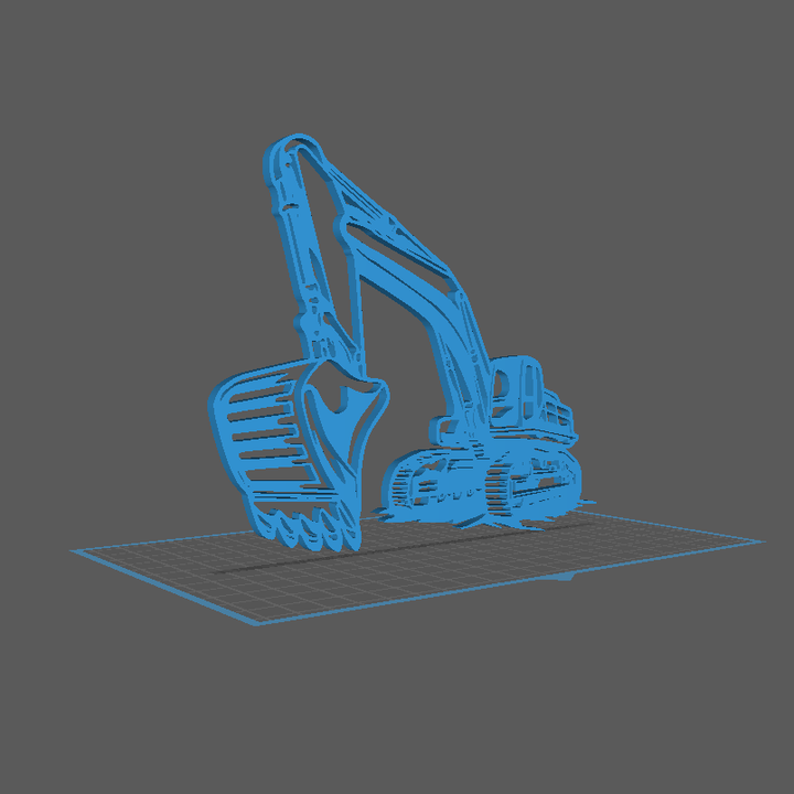 3D Printable Excavator by Paul Wust