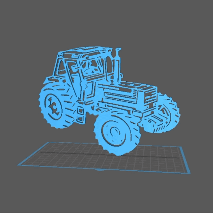 3D Printable Tractor - Fiat by Paul Wust