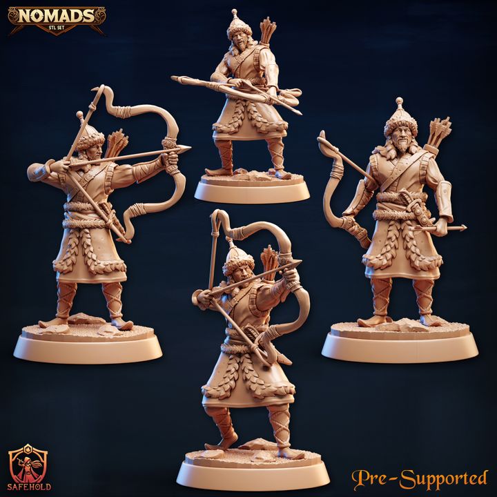 3D Printable Archer Set - Nomads by Safehold