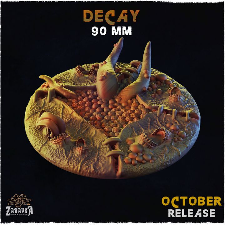 3D Printable Decay - Bases & Toppers (Big Set++) by Zabavka Workshop