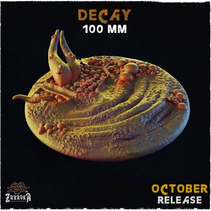 3D Printable Decay - Bases & Toppers (Big Set++) by Zabavka Workshop