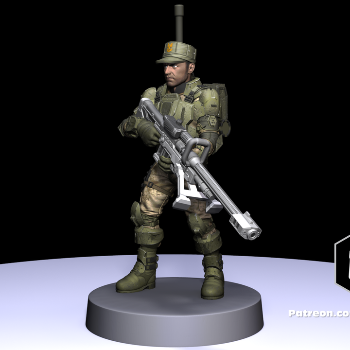 3D Printable 1:48 Scale Halo UNSC Marine Miniatures - 3D Print Files by ...