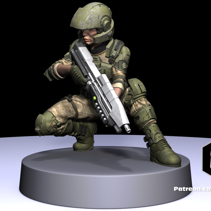 3D Printable 1:48 Scale Halo UNSC Marine Miniatures - 3D Print Files by ...