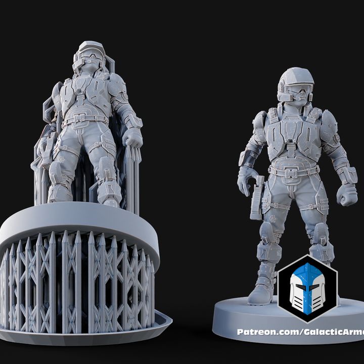 3D Printable 1:48 Scale Halo UNSC Marine Miniatures - 3D Print Files by ...
