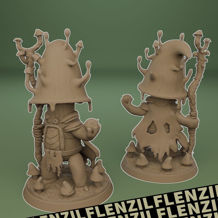 3D Printable Enok, Spore Lord by Flenzil Miniatures