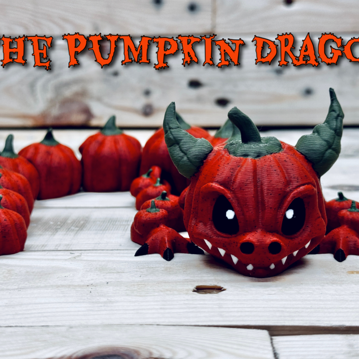 3D Printable Pumpkin Dragon. by ENIQUE3D