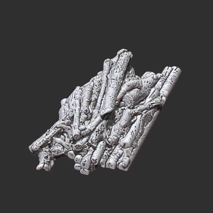 3D Printable Wood pile bundle by Sculpting George