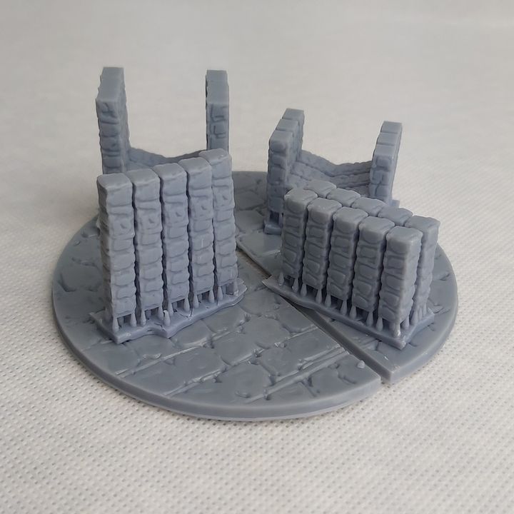 3D Printable Cursed Ruins Terrain by Sculpting George