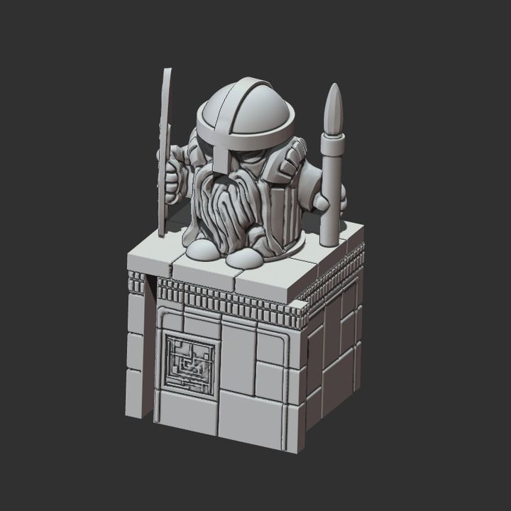 3D Printable Dwarf Monument Terrain by Sculpting George