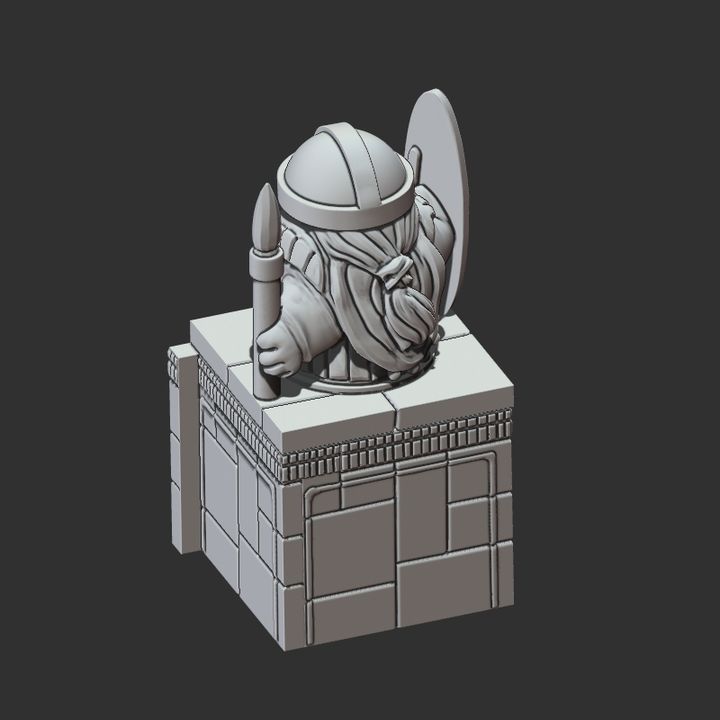 3D Printable Dwarf Monument Terrain by Sculpting George