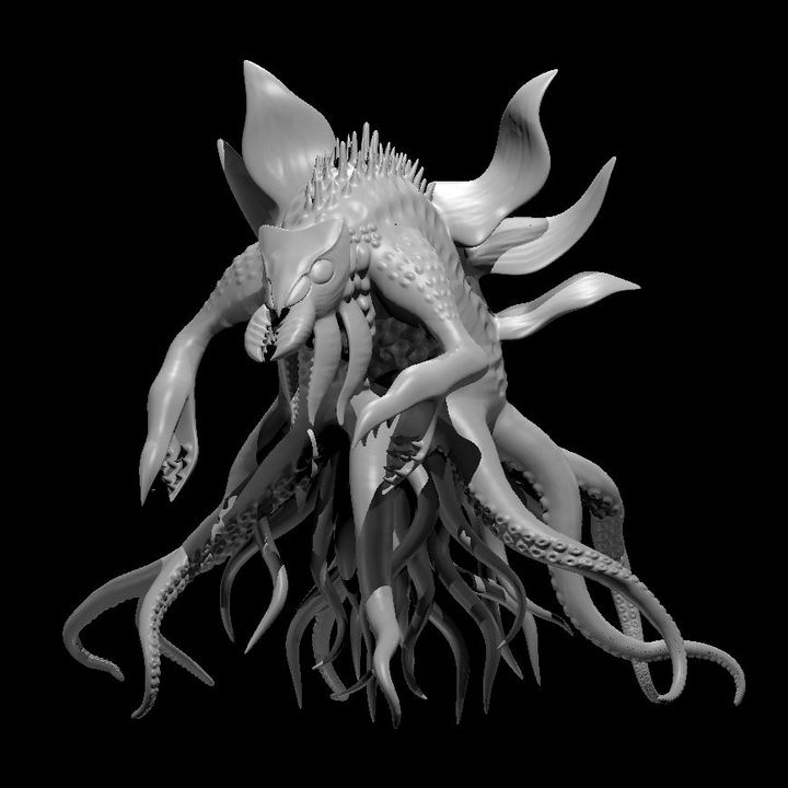 3D Printable Star Spawn of Cthulhu by Miguel Zavala