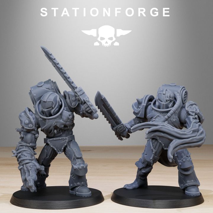 3D Printable Corrupted Socratis Infantry by Station Forge