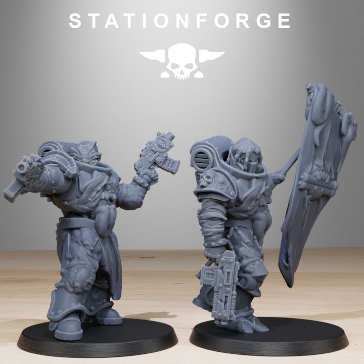 3D Printable Corrupted Socratis Infantry by Station Forge