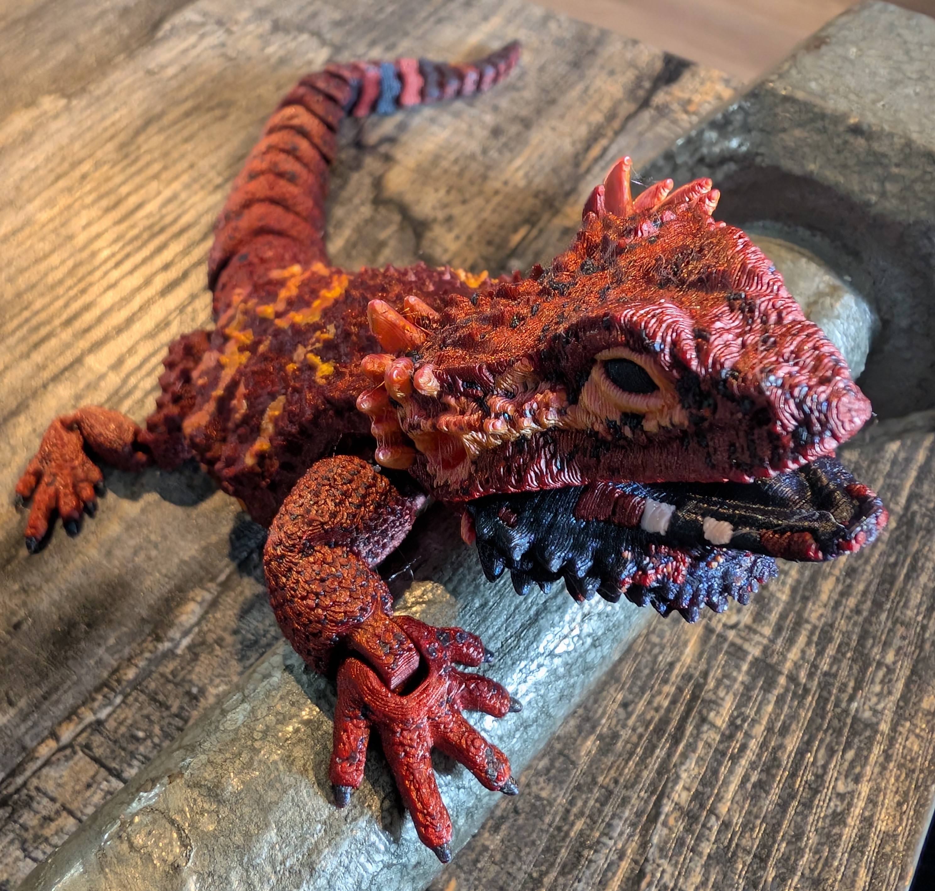 3D Printable Bearded Dragon - Articulated lizard by RAKI-BOX