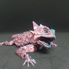 3D Printable Texas Horned Lizard - Horny Toad by RAKI-BOX
