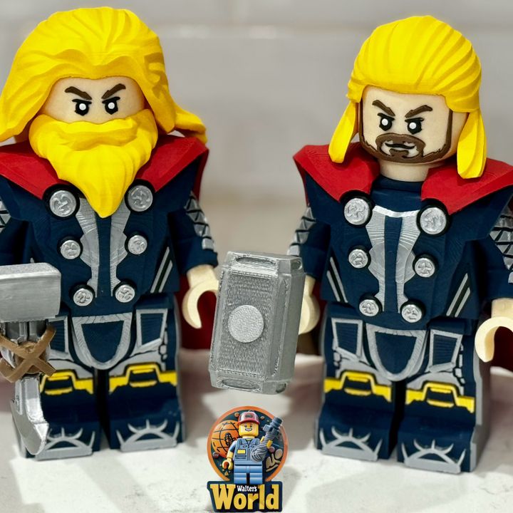 3D Printable Thunder God Brick by Walter's World 3D