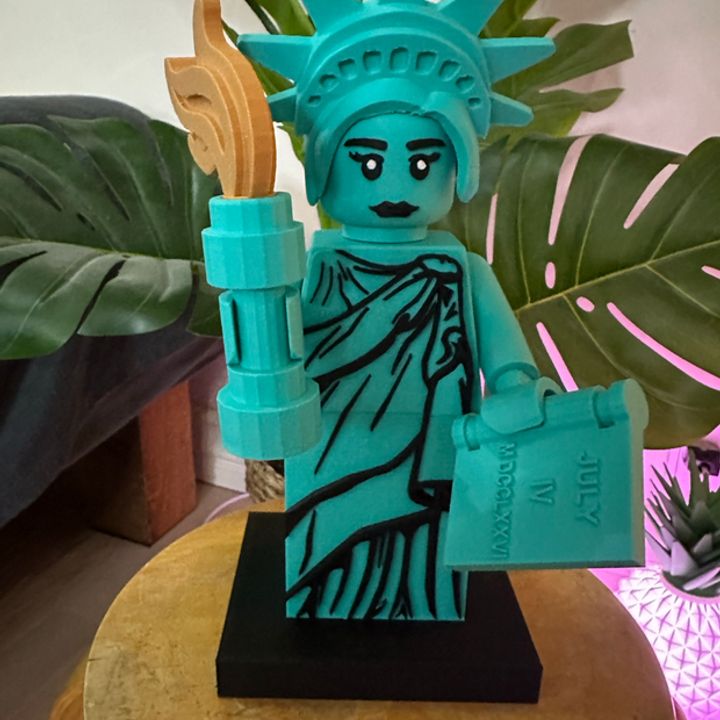 3D Print of Statue of Liberty Brick by dirgo