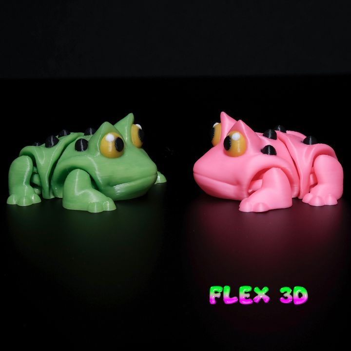 3D Printable Flex 3D Pacman Frog Chunky by Flex 3D
