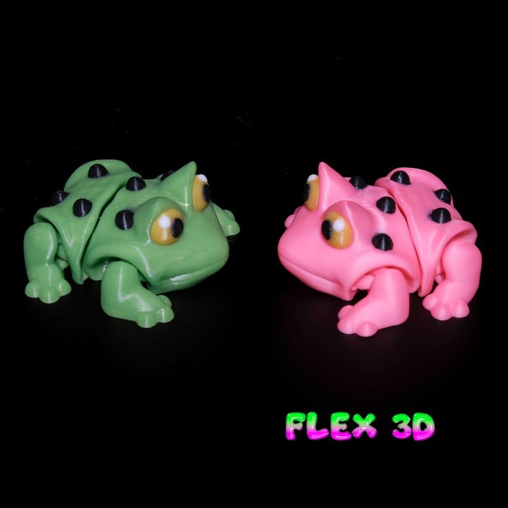 3D Printable Flex 3D Pacman Frog Chunky by Flex 3D