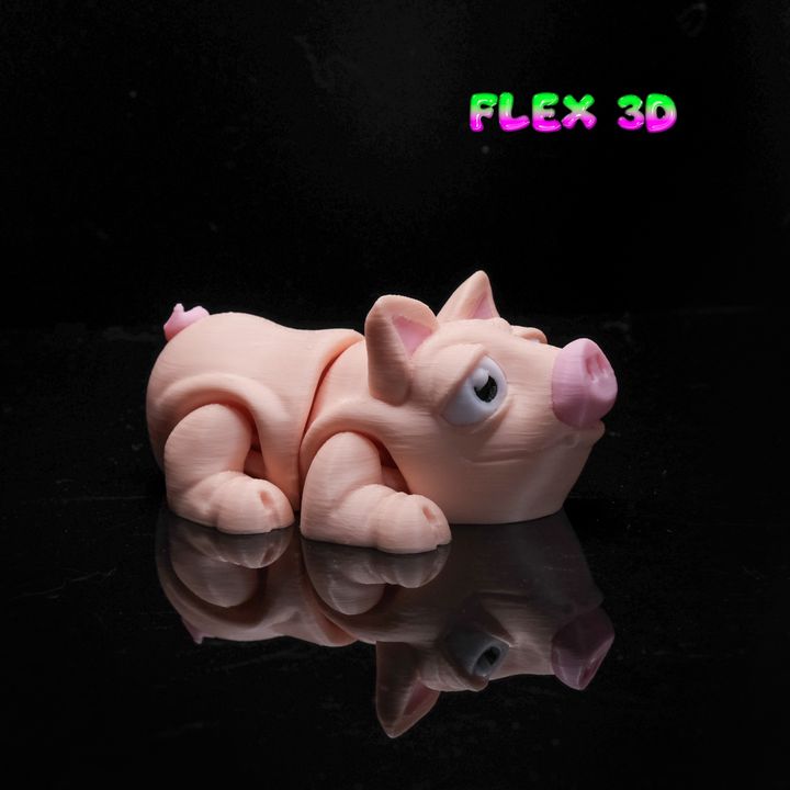 3D Printable Flex 3D Piglet Chunky by Flex 3D
