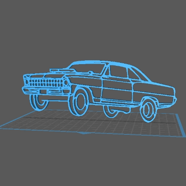 3D Printable Chevrolet - Chevy II by Paul Wust