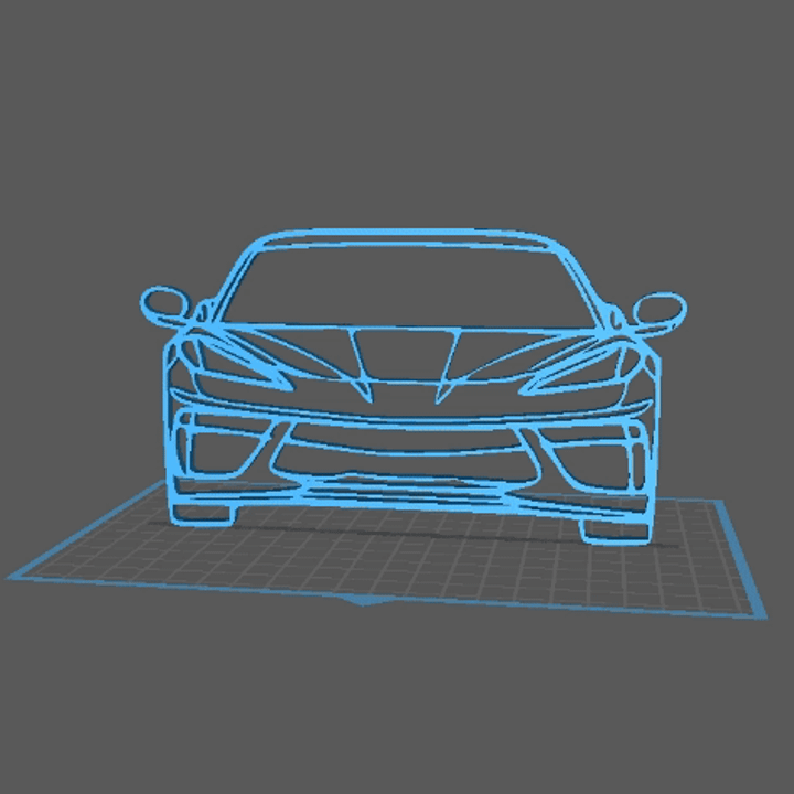 3D Printable Chevrolet - Corvette C8 by Paul Wust