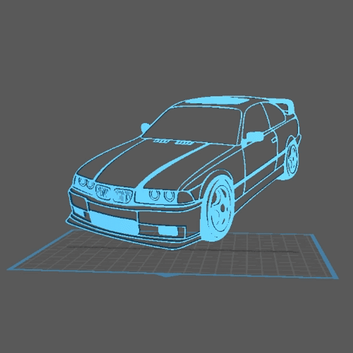 3D Printable BMW - M3 E36 by Paul Wust
