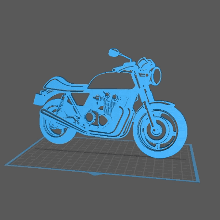 3D Printable Kawasaki - Z1 by Paul Wust