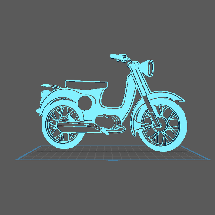 3D Printable Honda - SuperCub by Paul Wust