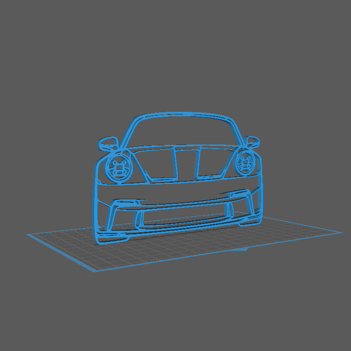 3D Printable Porsche - 911 GT3 model 992 by Paul Wust