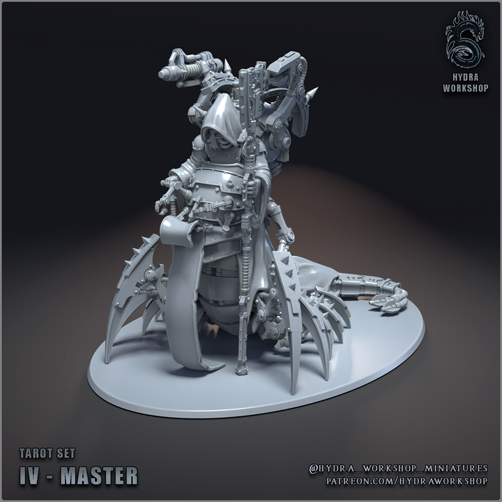 3D Printable Tarot set - IV Master by Hydra workshop miniatures