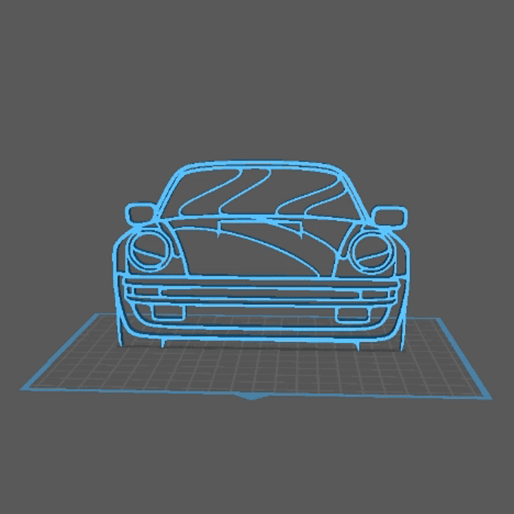 3D Printable Porsche - 911 Turbo model 930 by Paul Wust