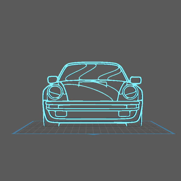 3D Printable Porsche - 911 Turbo model 930 by Paul Wust