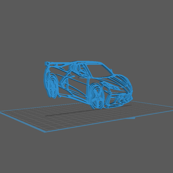3D Printable Chevrolet - Corvette C8 by Paul Wust