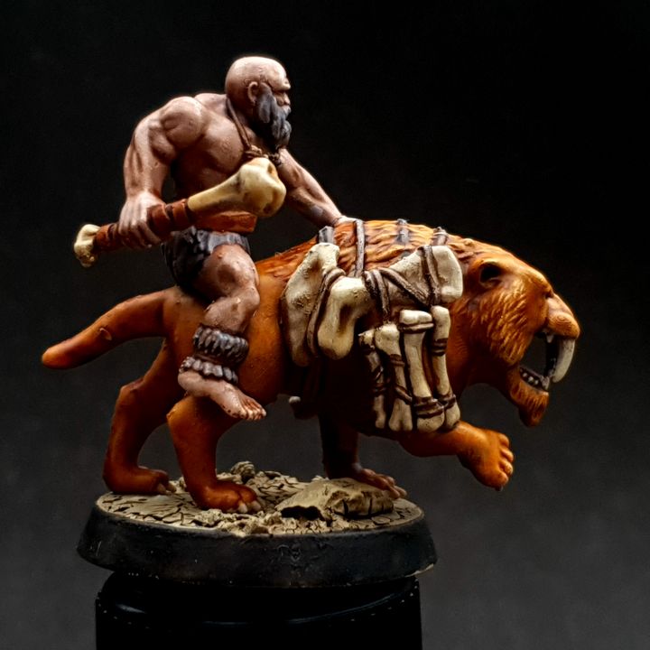 3D Printable Sabertooth Hunters by Stone Forge