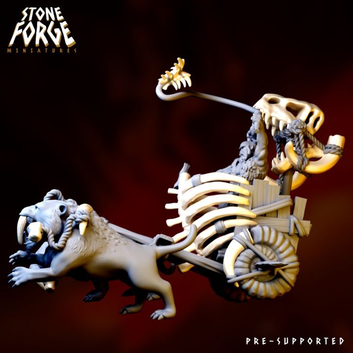 3D Printable Sabertooth Hunters by Stone Forge