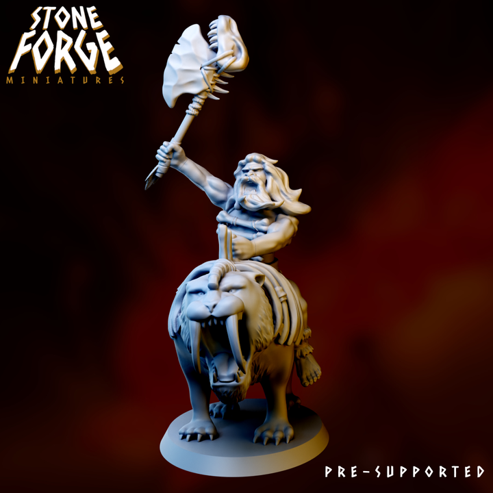 3D Printable Sabertooth Hunters by Stone Forge